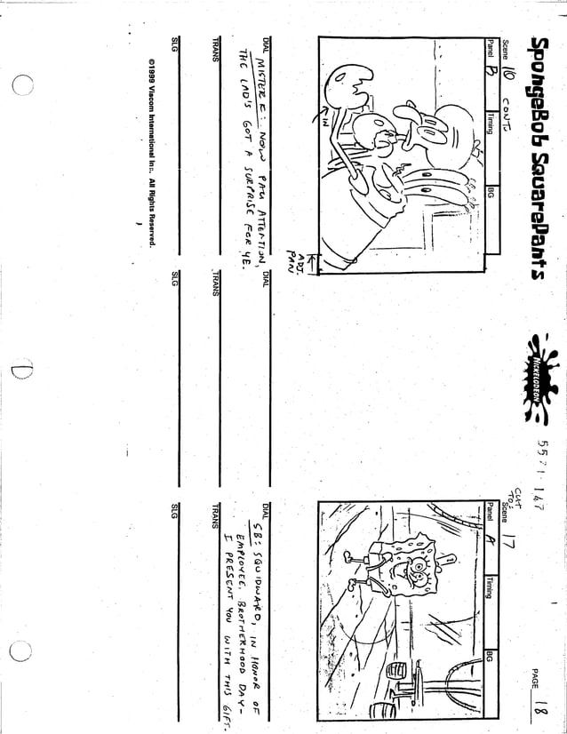 Spongebob squarepants script for educational purposes בובספוג מכנסמרובע ...