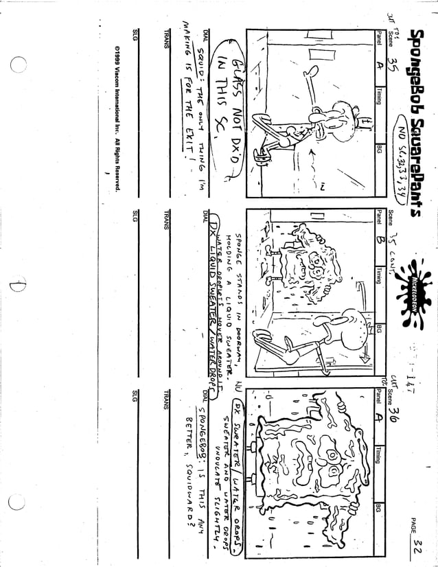 Spongebob squarepants script for educational purposes בובספוג מכנסמרובע ...