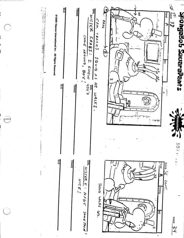 Spongebob squarepants script for educational purposes בובספוג מכנסמרובע ...