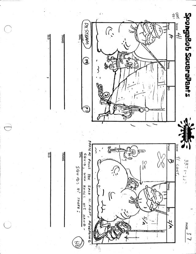Spongebob squarepants script for educational purposes בובספוג מכנסמרו…