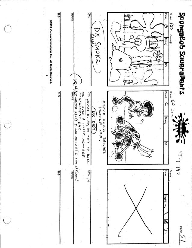 Spongebob squarepants script for educational purposes בובספוג מכנסמרו…