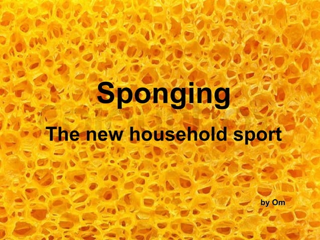 Sponging | PPT