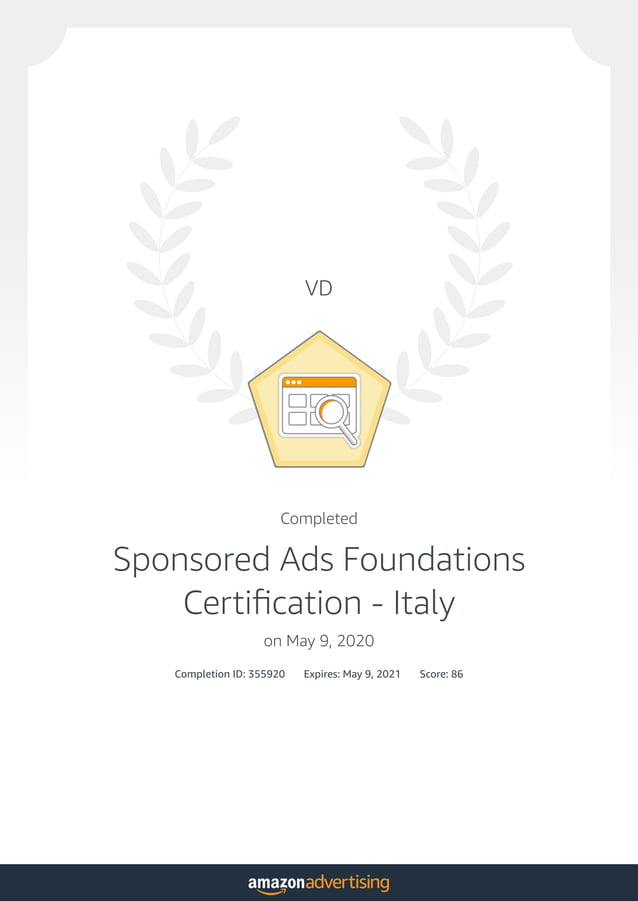 Amazon - Sponsored Ads Certification | PDF