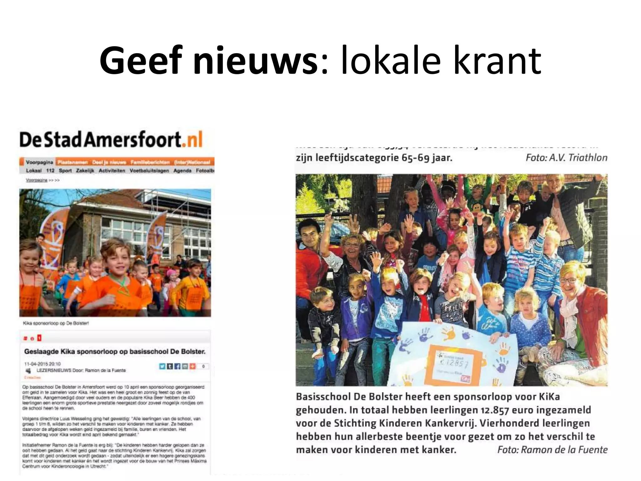 Sponsorloop op basisschool organiseren - de tips | PPTX