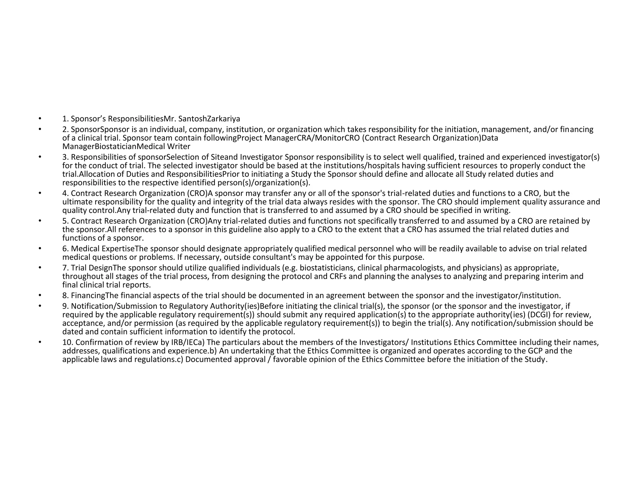 Sponsor responsibilities | PPTX