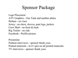 Sponsorship | PPT