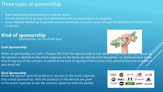 Sponsorship | PPTX