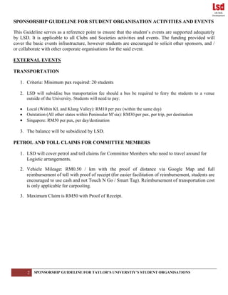 Sponsorship guidelines-lsd | PDF