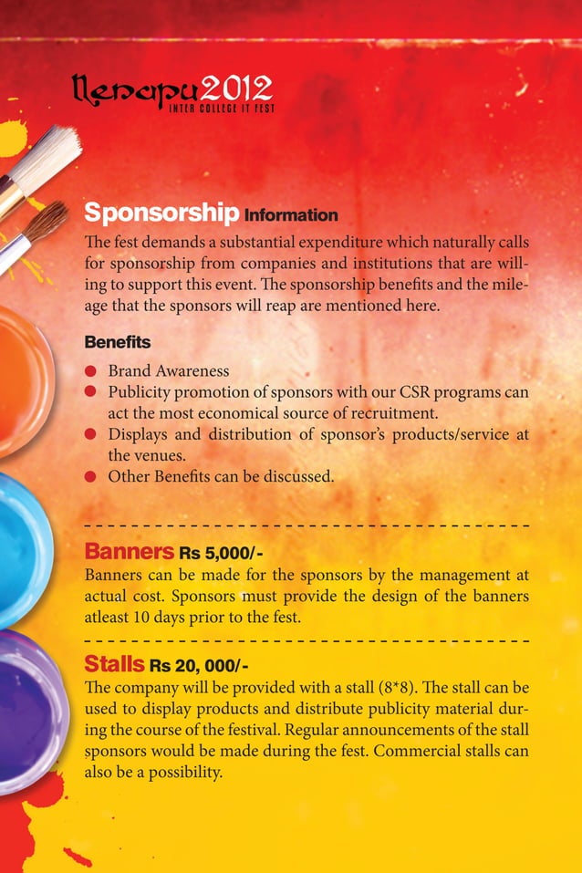 Sponsorship brochure | PDF