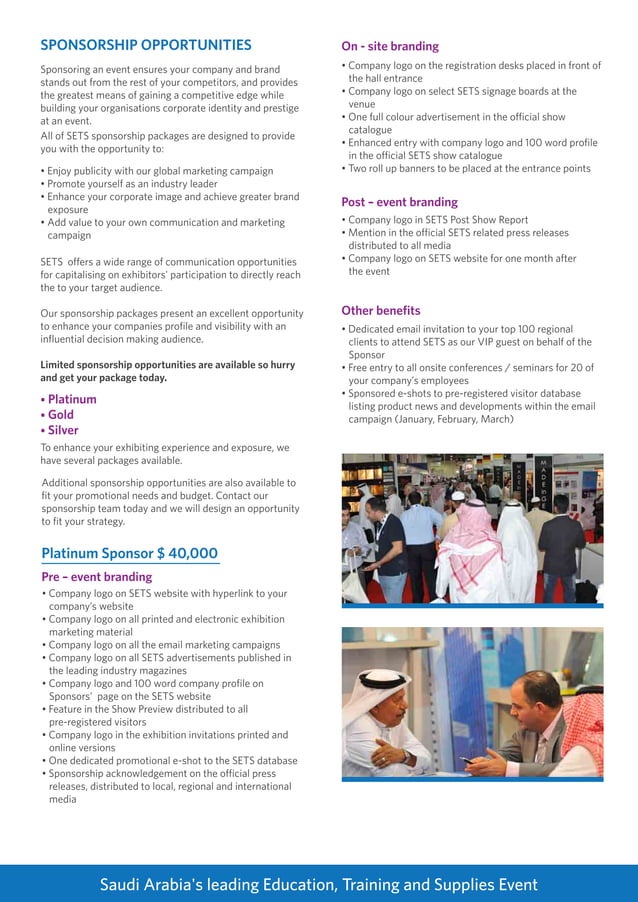 Sponsorship brochure | PDF