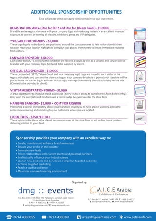 Sponsorship brochure | PDF