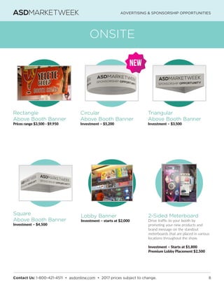 ASD 2018 Advertising & Sponsorship Brochure | PDF | Business Expos ...