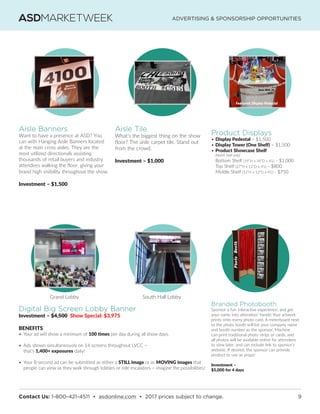 ASD 2018 Advertising & Sponsorship Brochure | PDF | Business Expos ...