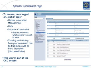 Sponsorship in CIMS step by step | PDF