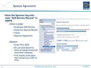Sponsorship in CIMS step by step | PDF