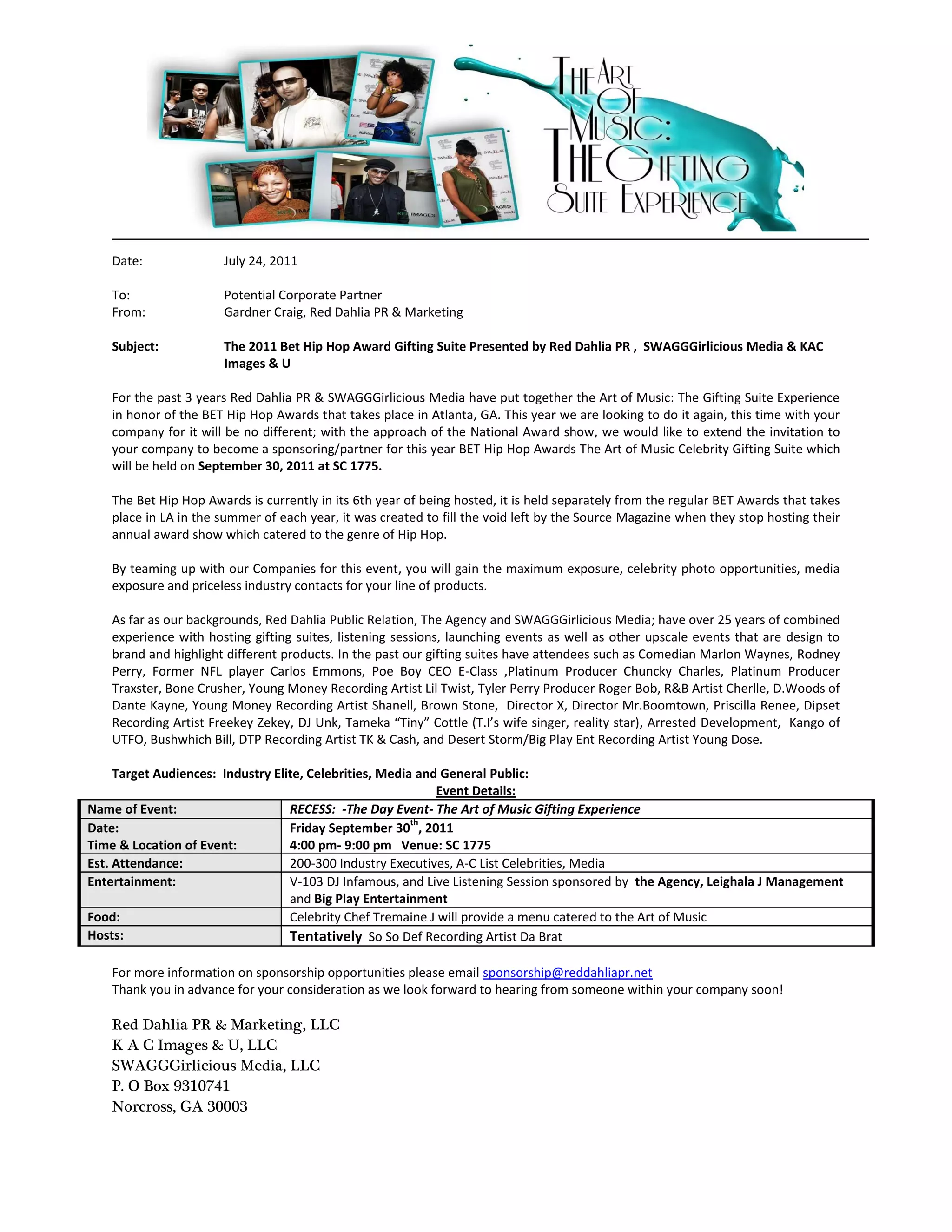 Sponsorship Letter | PDF