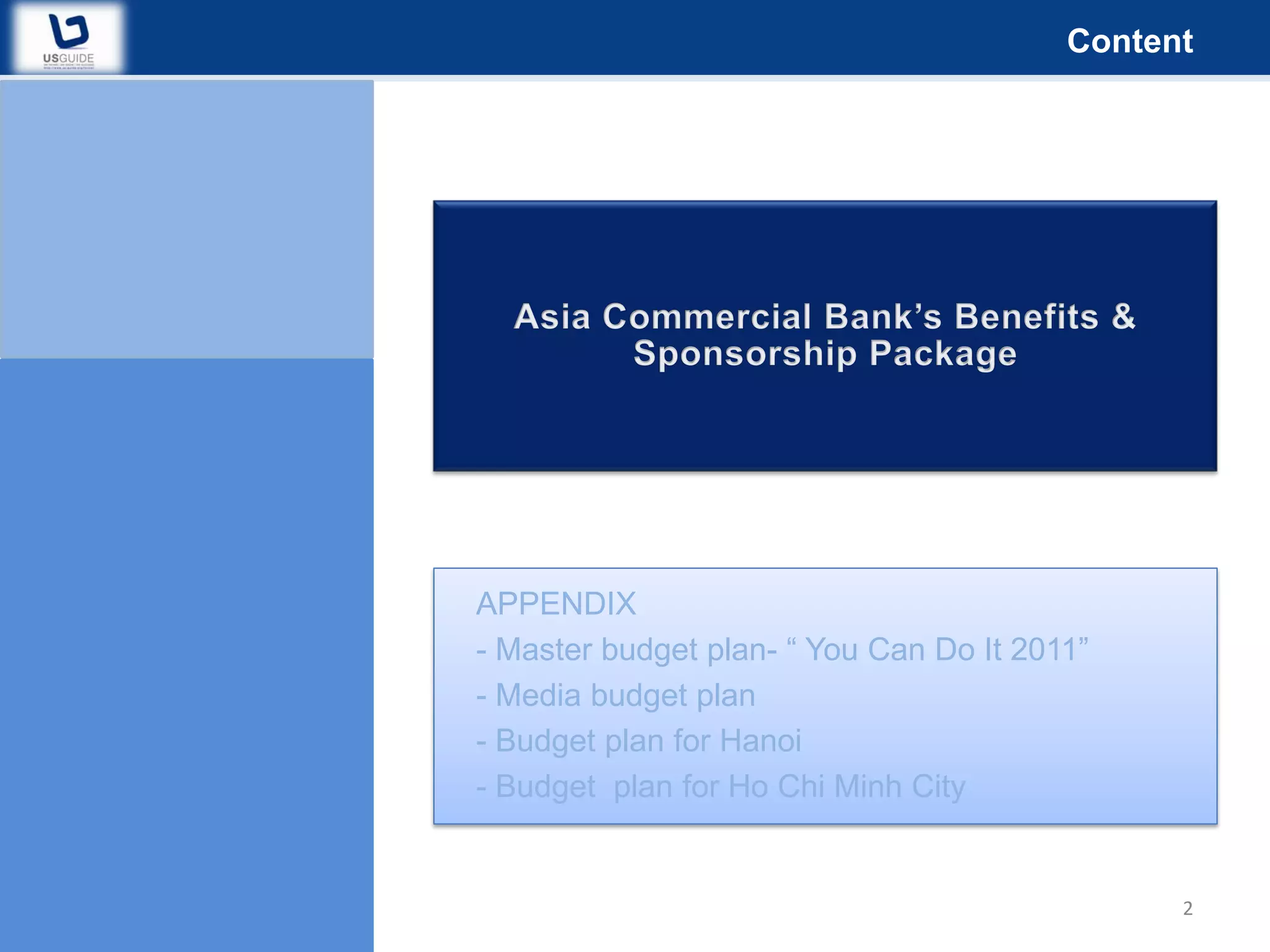 Sponsorship proposal you can do it 2011 - acb | PPT