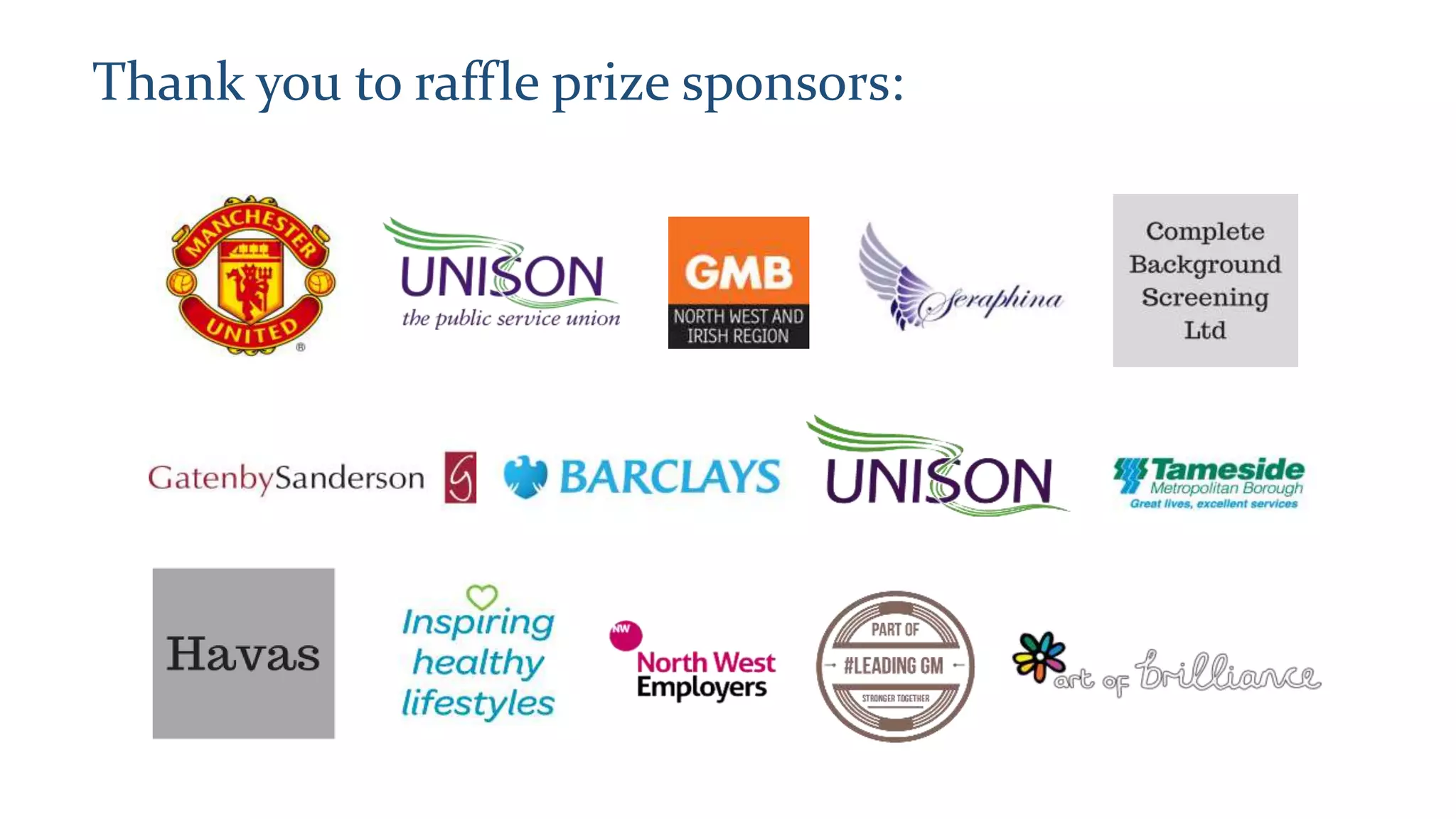 Sponsors of raffle prizes | PPTX