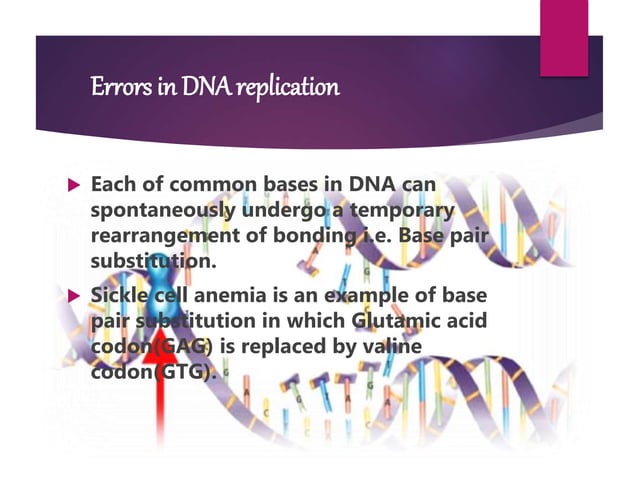 Spontaneous mutation | PPTX