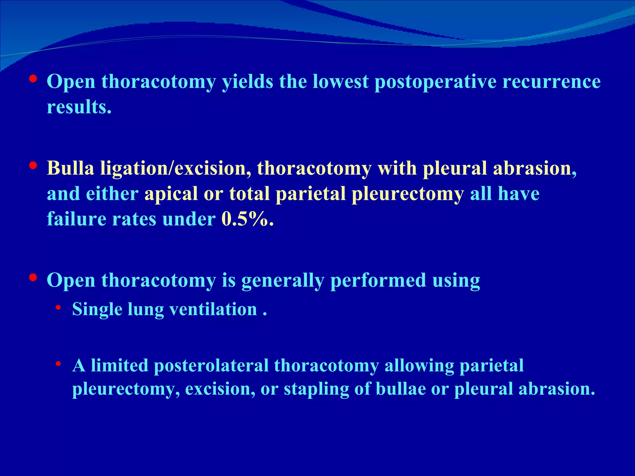 Spontaneous Pneumothorax An Update | PPT