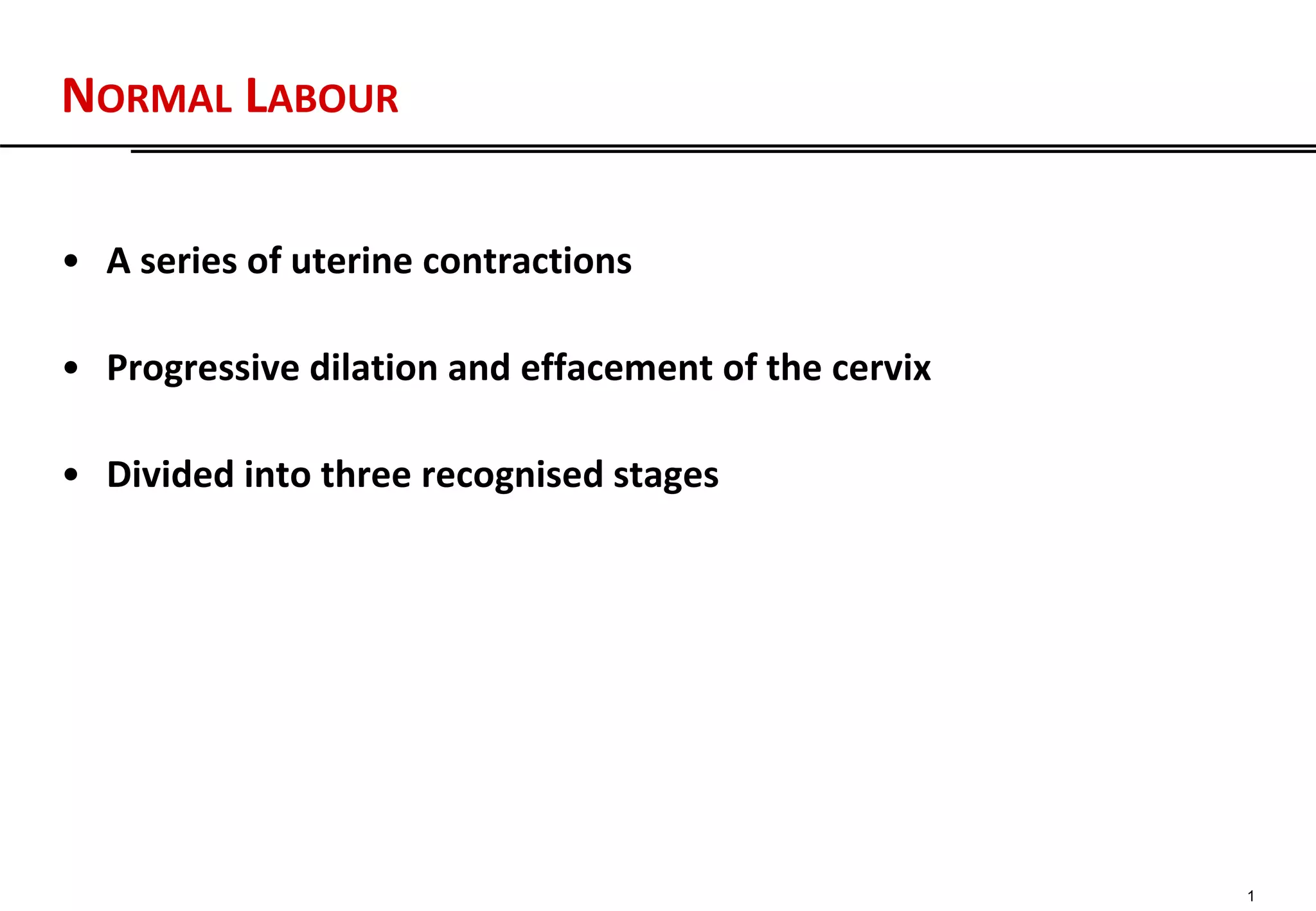 Spontaneous Vertex Delivery - Normal Childbirth | PPTX