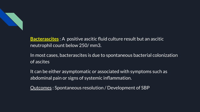 Spontaneous Bacterial Peritonitis - Pathogenesis , Clinical Features ...