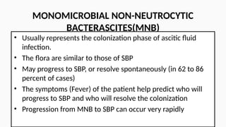 Spontaneous bacterial peritonitis ..pptx
