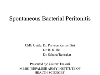 Approach to Spontaneous Bacterial Peritonitis.pptx