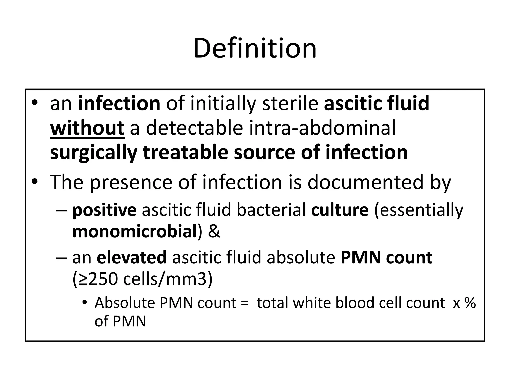 Spontaneous Bacterial Peritonitis (SBP) | PPTX