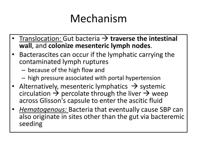 Spontaneous Bacterial Peritonitis (SBP) | PPTX