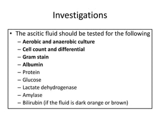 Spontaneous Bacterial Peritonitis (SBP) | PPTX