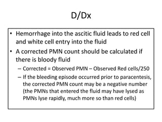 Spontaneous Bacterial Peritonitis (SBP) | PPT