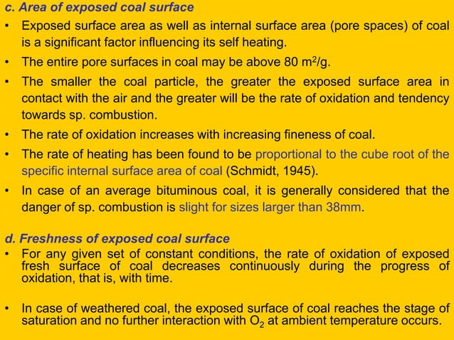 Spontaneous combustion of coal | PDF