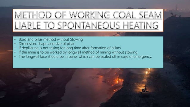 Spontaneous combustion of coal | PPT | Free Download