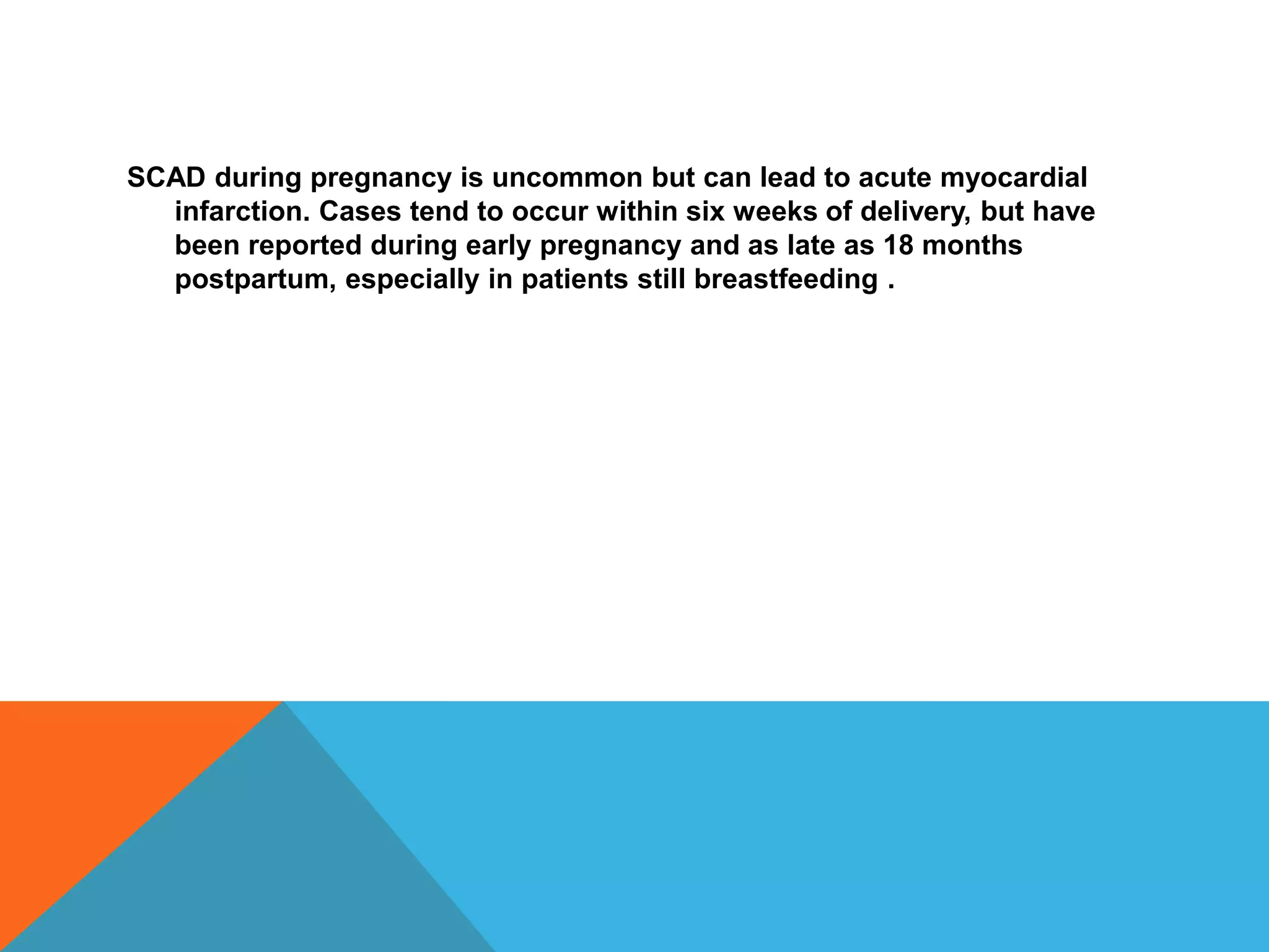 Spontaneous coronary artery dissection | PPTX