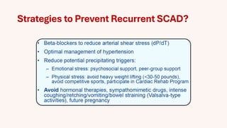 Spontaneous Coronary Artery Dissection (SCAD) | PDF