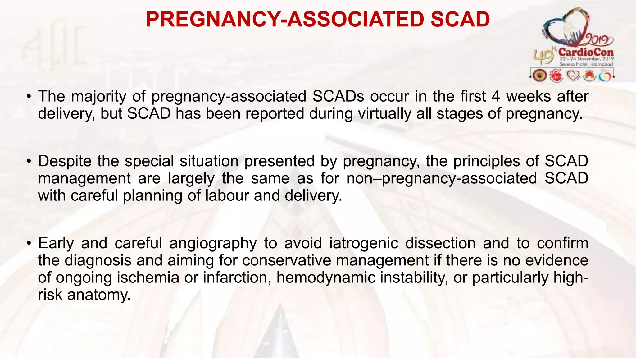 Spontaneous coronary artery dissection in women | PPTX