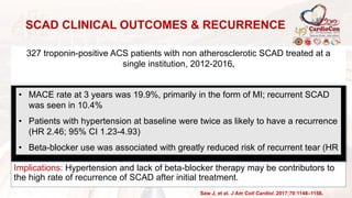 Spontaneous coronary artery dissection in women | PPTX