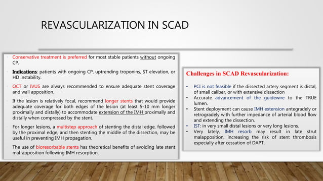 Non-Astherosclerotic Spontaneous Coronary Dissection | PPT