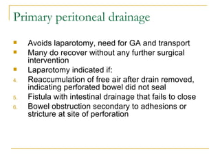 Spontaneous intestinal perforation vs nec | PPT