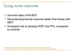 Spontaneous intestinal perforation vs nec | PPT
