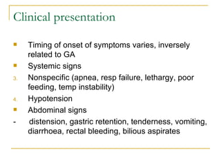 Spontaneous intestinal perforation vs nec | PPT