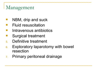 Spontaneous intestinal perforation vs nec | PPT