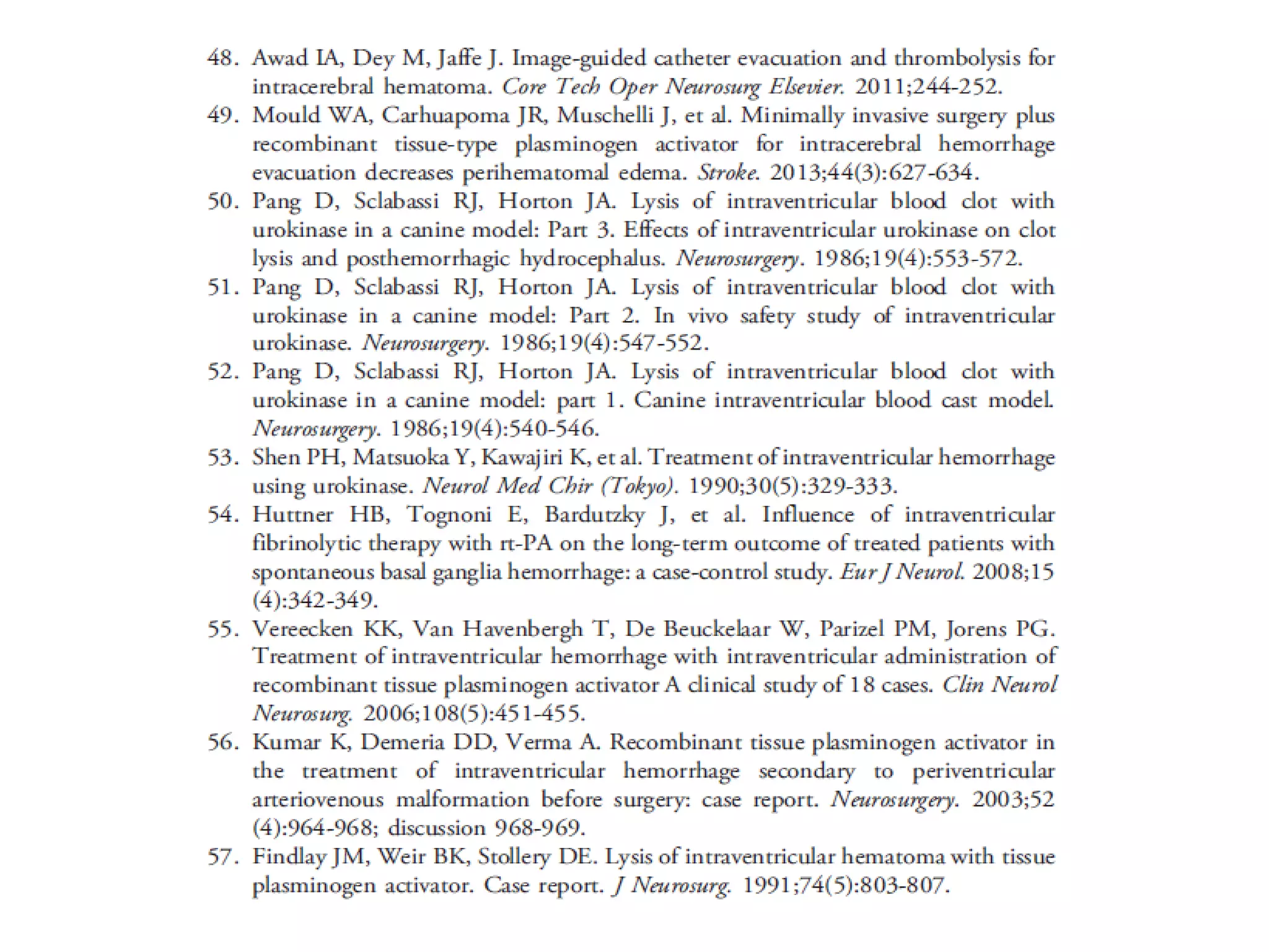 Spontaneous intracerebral and intraventricular hemorrhage | PPT