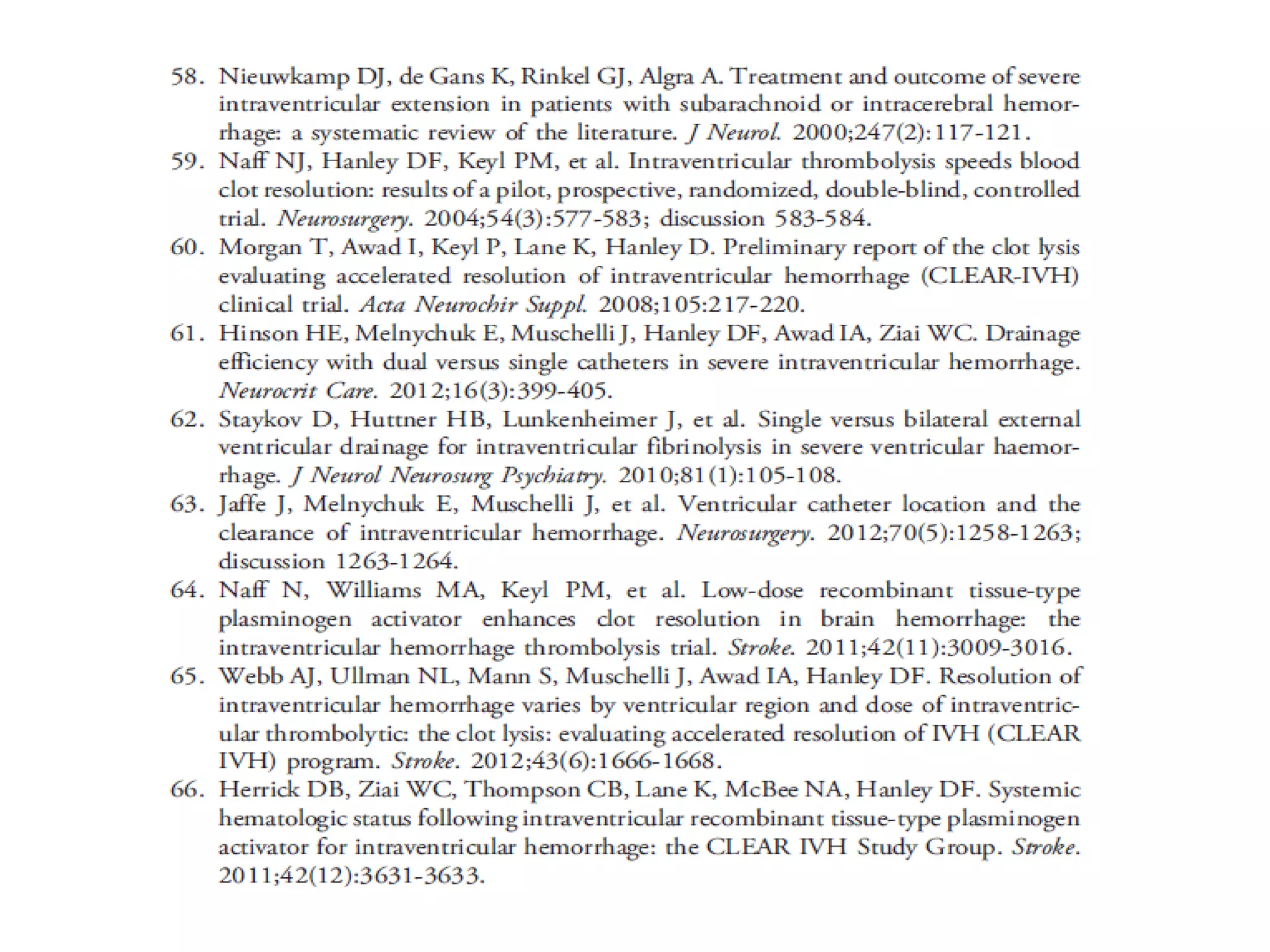 Spontaneous intracerebral and intraventricular hemorrhage | PPT