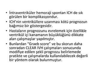 Spontaneous intracerebral and intraventricular hemorrhage | PPT