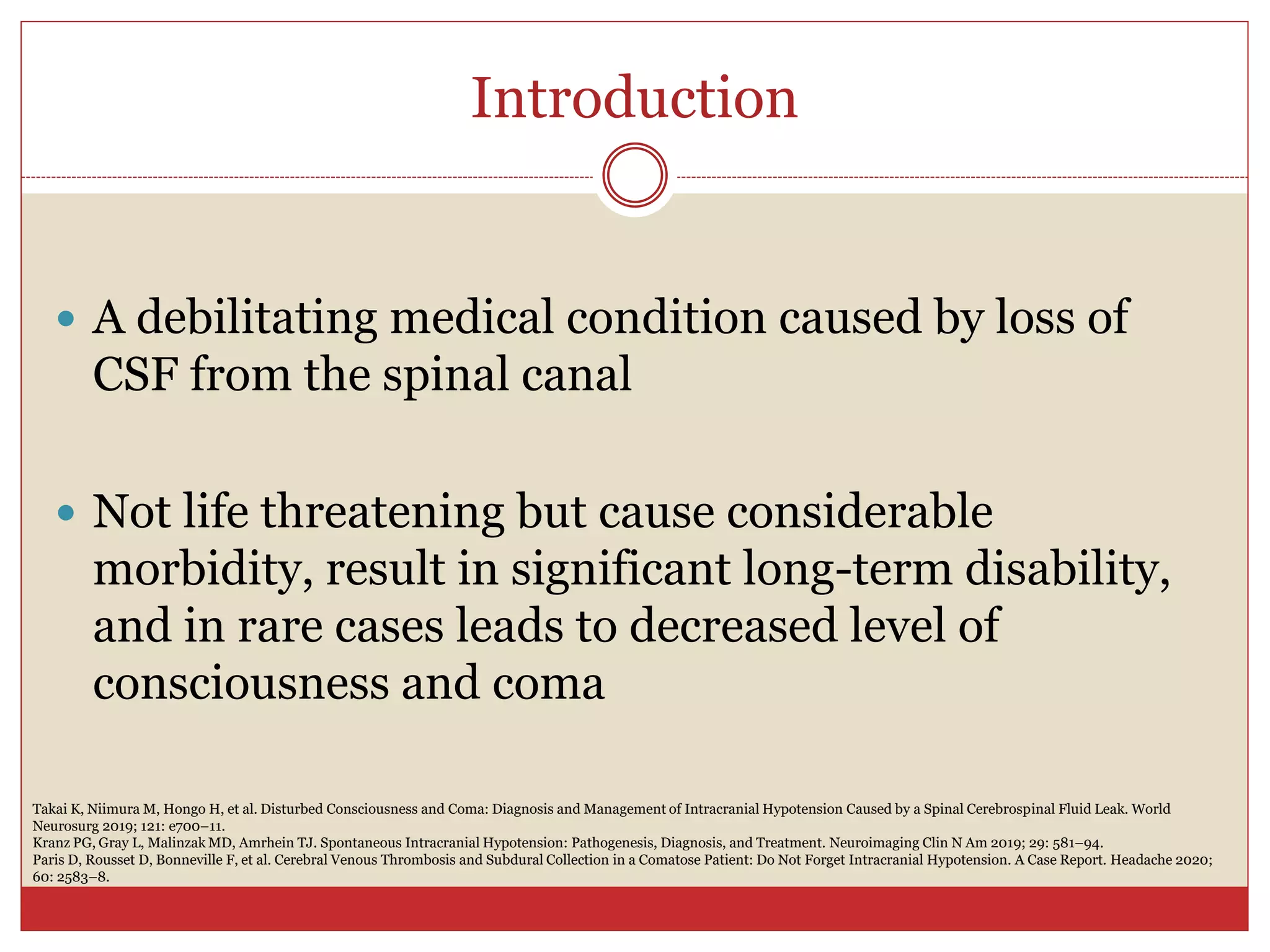 Spontaneous Intracranial Hypotension.pptx