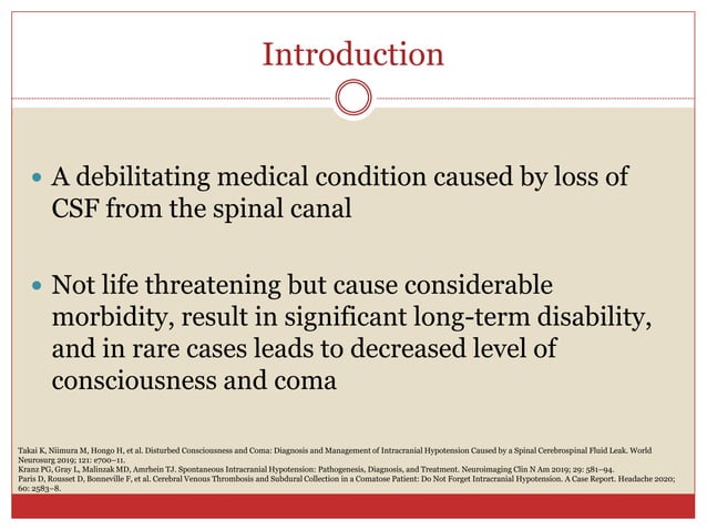 Spontaneous Intracranial Hypotension.pptx