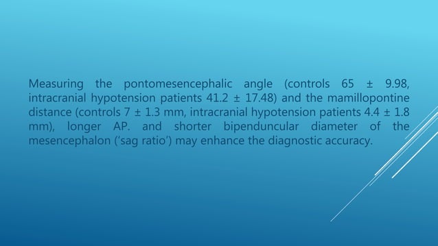 Spontaneous intracranial hypotension (sih) | PPTX | Brain and Nervous ...