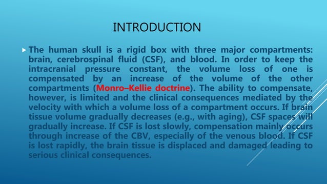 Spontaneous intracranial hypotension (sih) | PPTX | Brain and Nervous ...